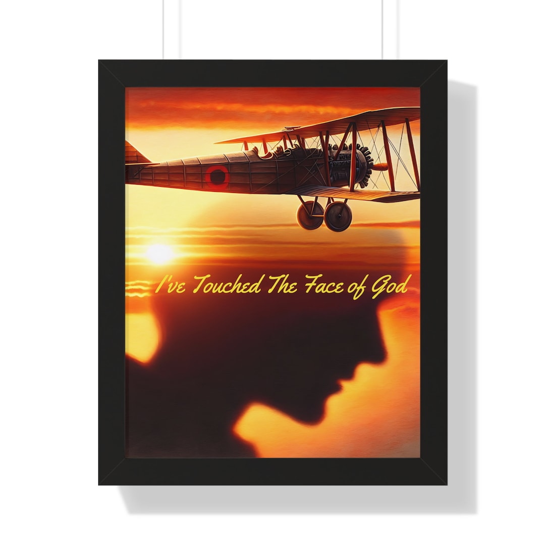 High Flight Poem Framed Vertical Poster - Etsy