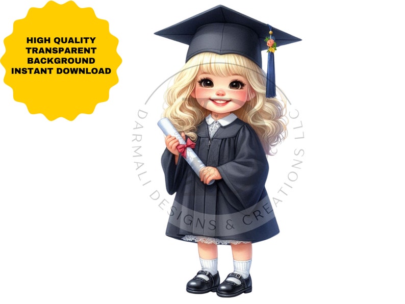 Graduation Kid Clipart, Preschool Png, Preschool Grad Clipart, Cap ...