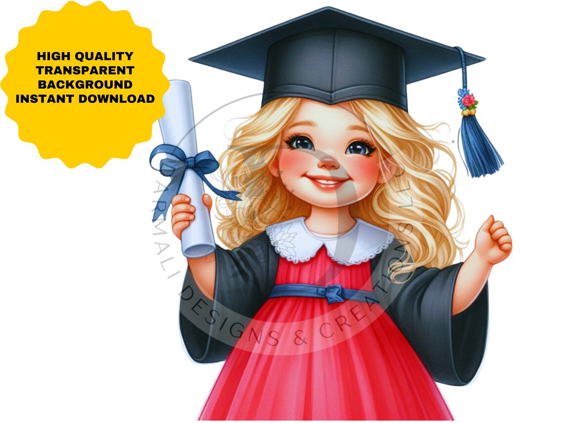 Graduation Kid Clipart, Preschool Png, Preschool Grad Clipart, Cap ...