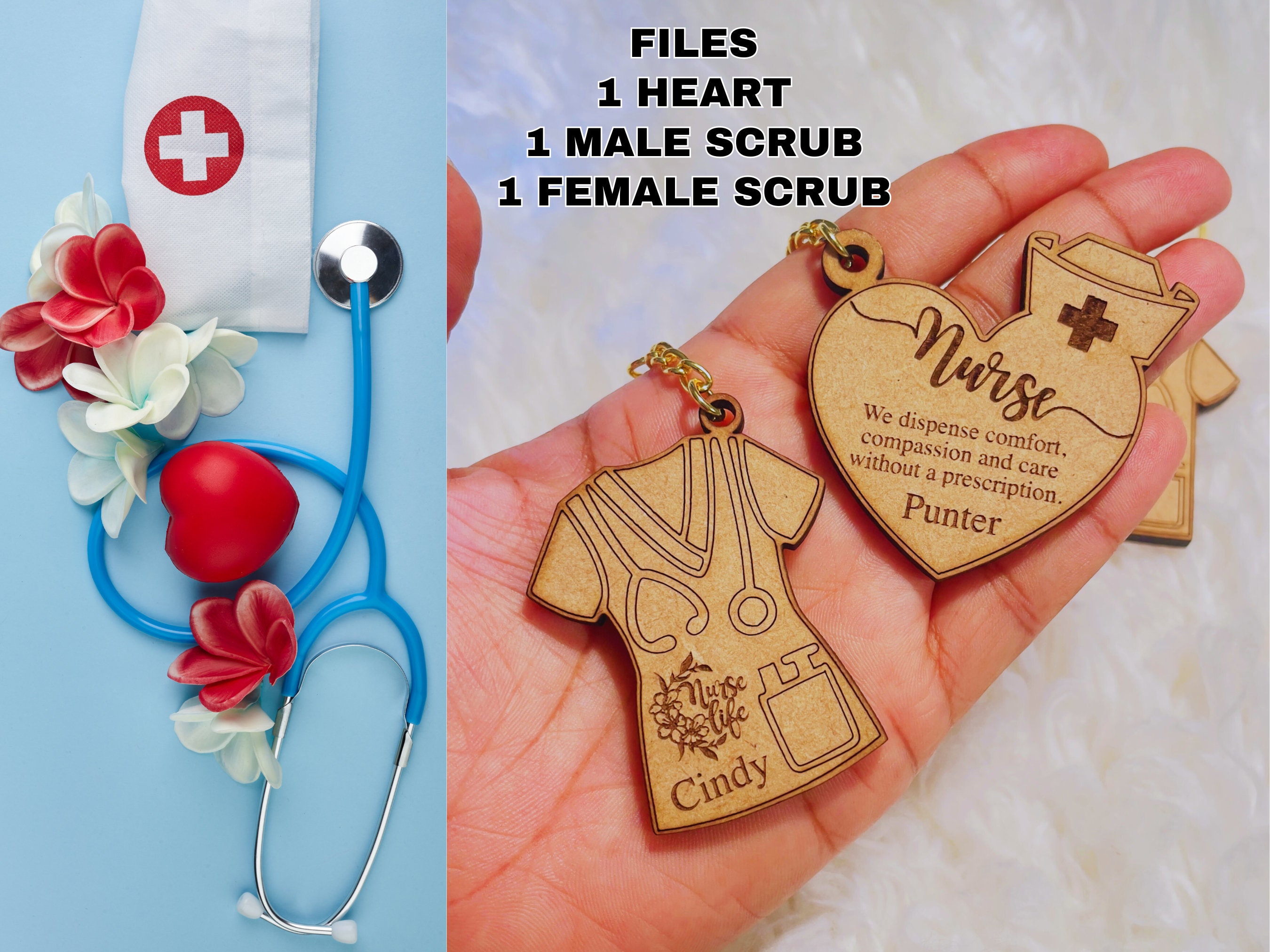 NURSES Keychain Svg, Laser Cut Svg, NURSES Keychain Laser Cut File ...