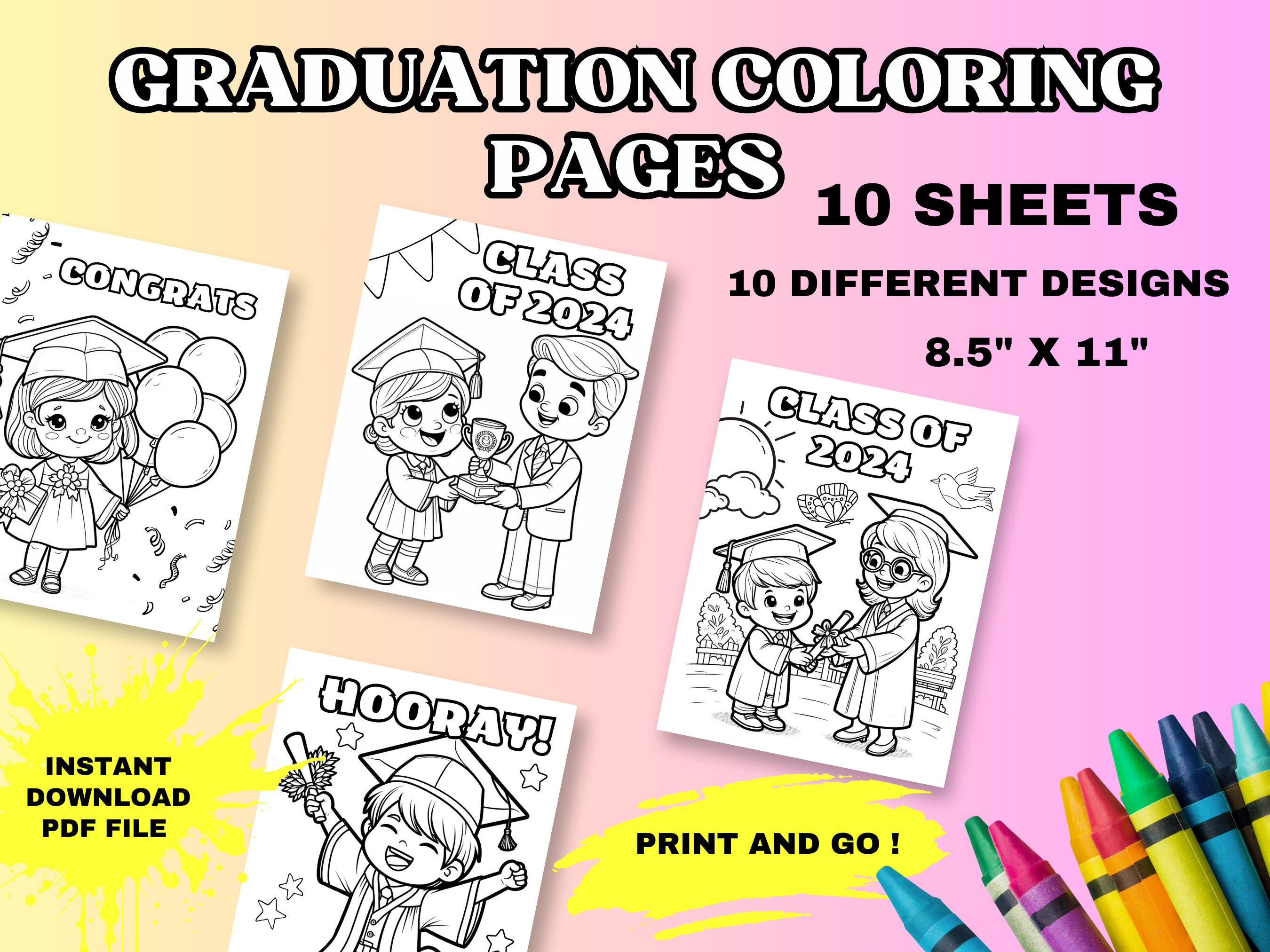 Graduation Coloring Pages, Graduation Coloring Sheets, Coloring Pages ...