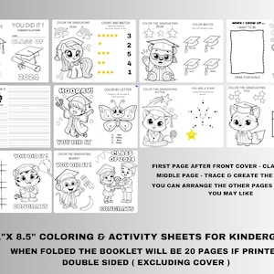 Happy Graduation Activity Coloring Booklet, Pdf Coloring Book, Coloring ...