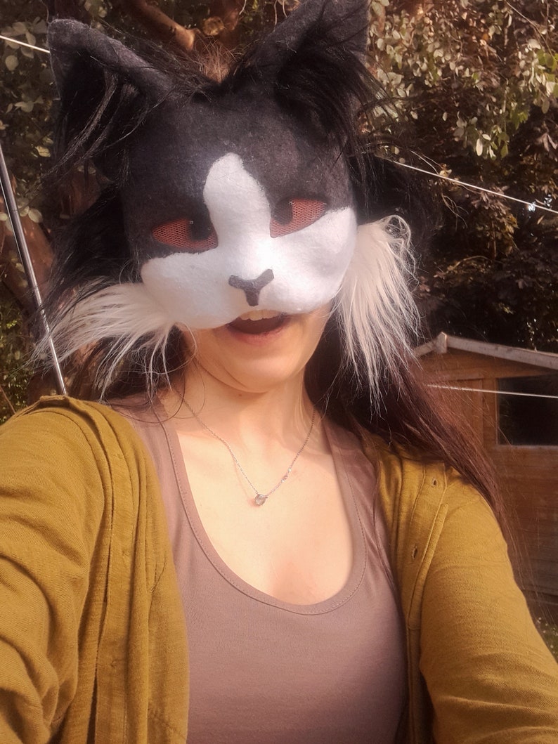 Custom Cat Mask // Therian Mask // Commissions Open - Etsy