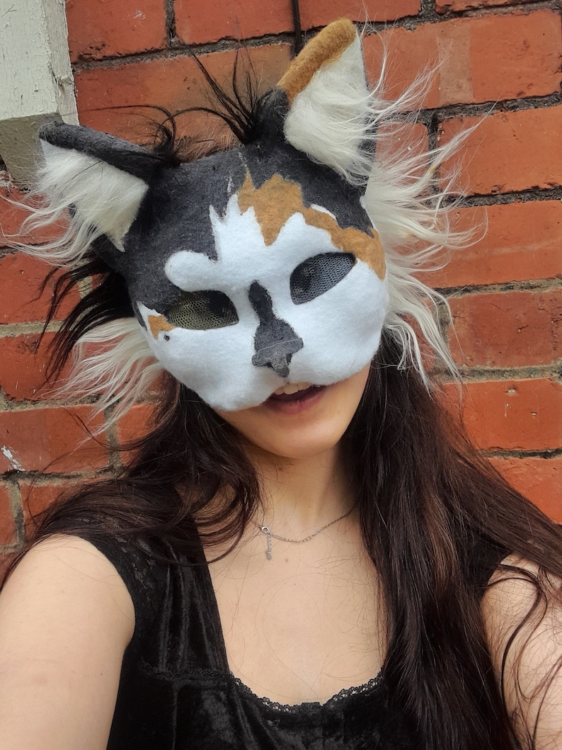 Custom Cat Mask // Therian Mask // Commissions Open - Etsy