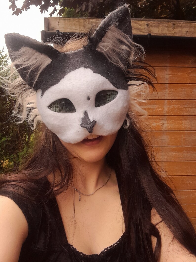 Custom Cat Mask // Therian Mask // Commissions Open - Etsy