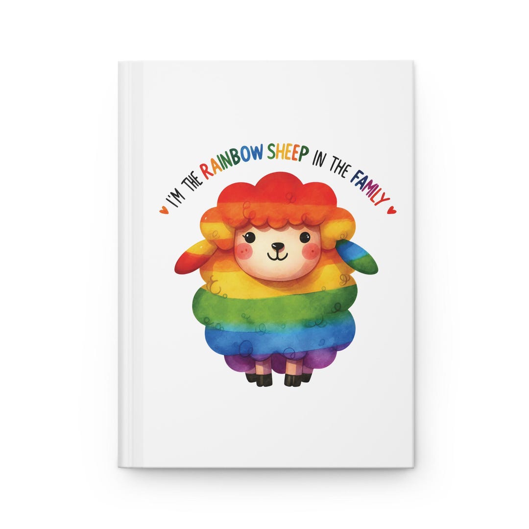 Rainbow Sheep Journal Cute LGBTQ Gift, Family Keepsake, LGBTQ Journal ...