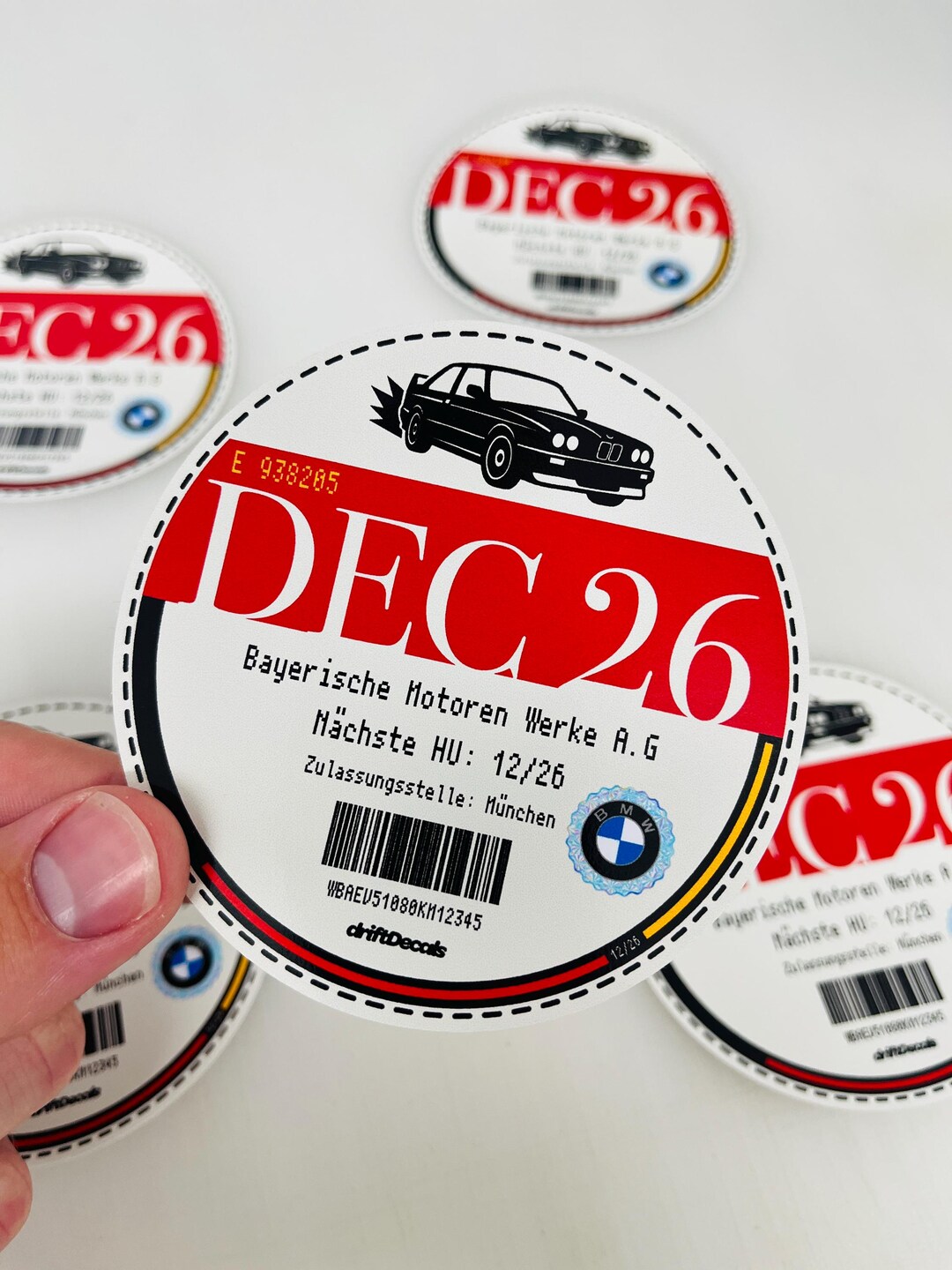 2026 BMW German Tax Disc Permit Sticker German Car Sticker | Vinyl ...