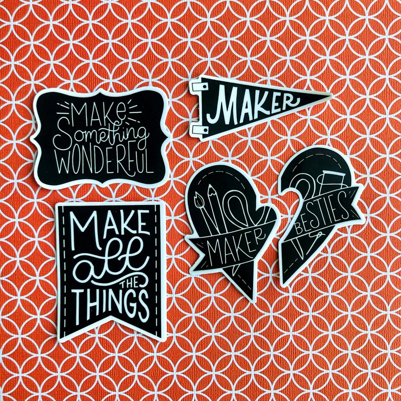 MAKER Stickers Waterproof Vinyl Sticker Die Cut Sticker | Etsy