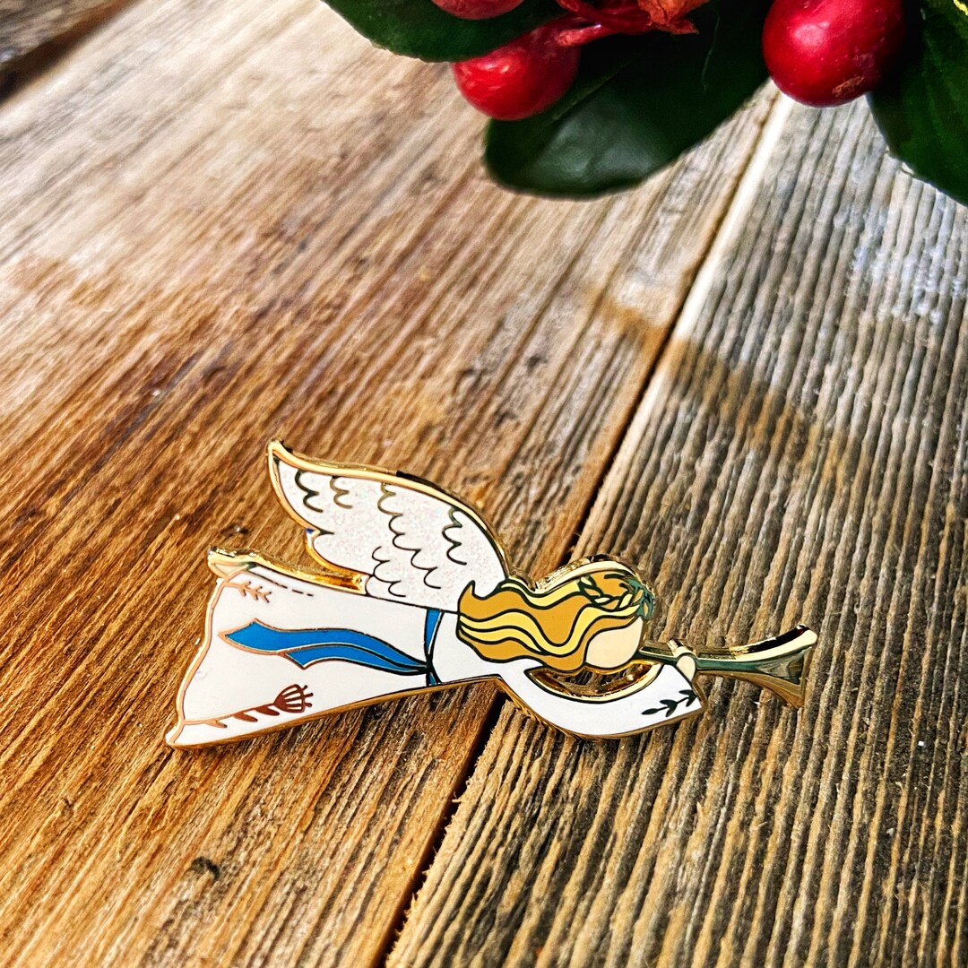 Christmas Angel Enamel Pins to Celebrate the True Meaning of - Etsy