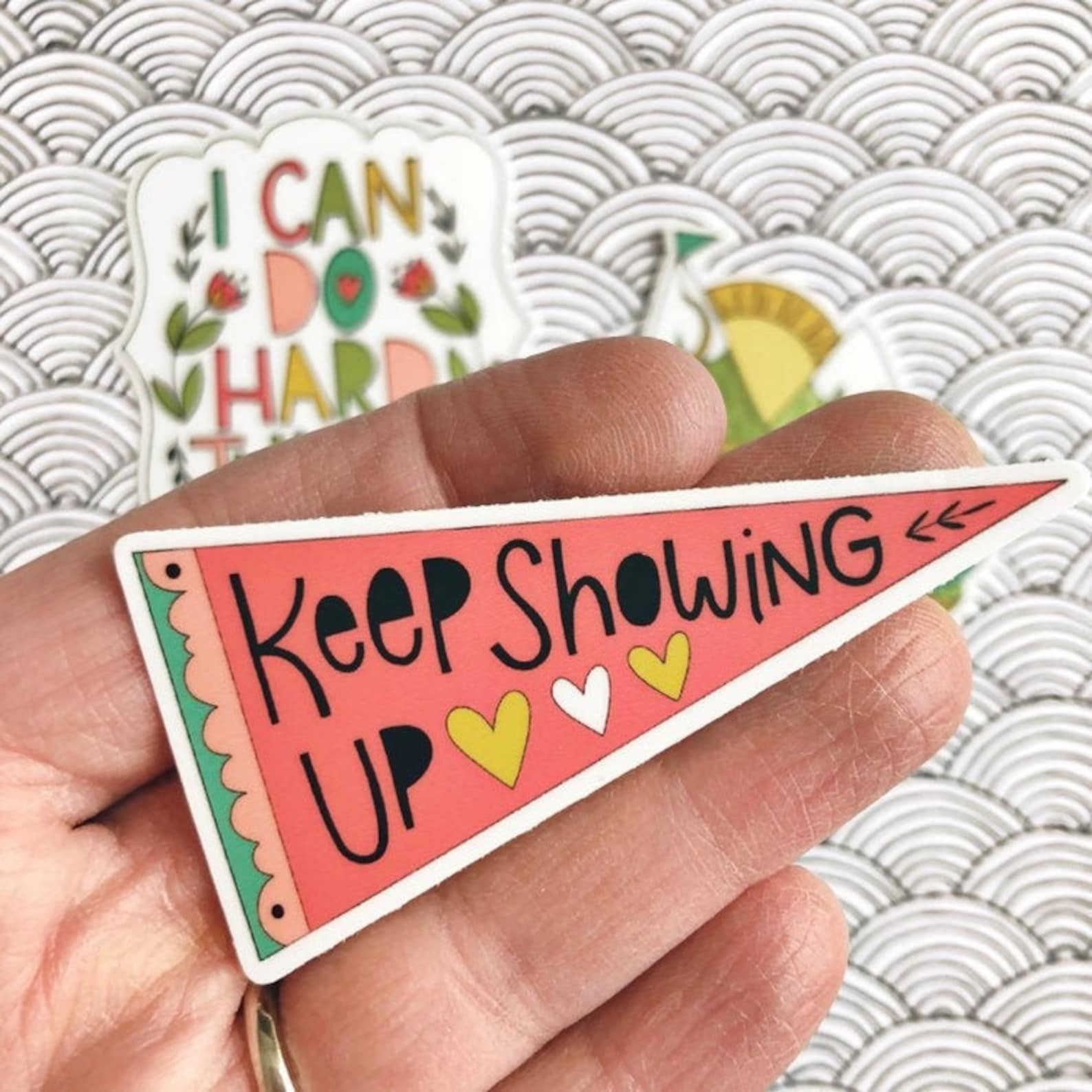 Keep Showing up Waterproof Vinyl Sticker - Etsy