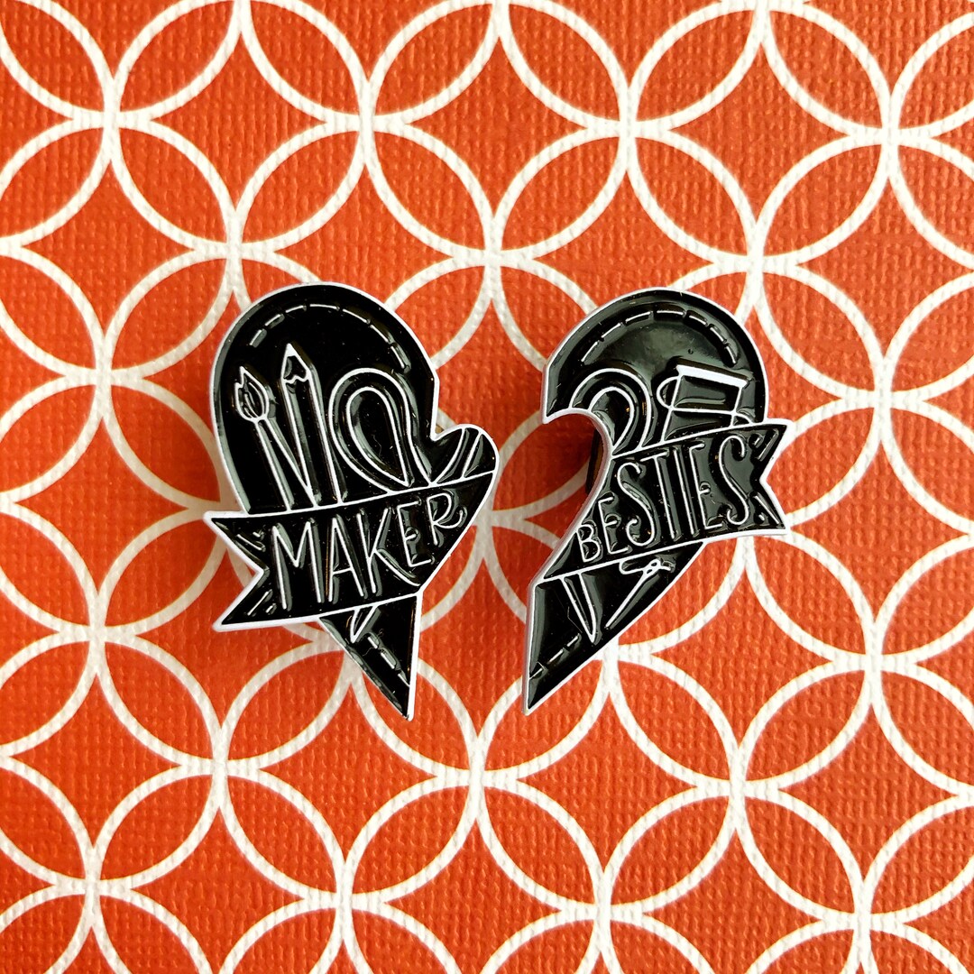 Maker Besties Enamel Pin for Makers - Etsy