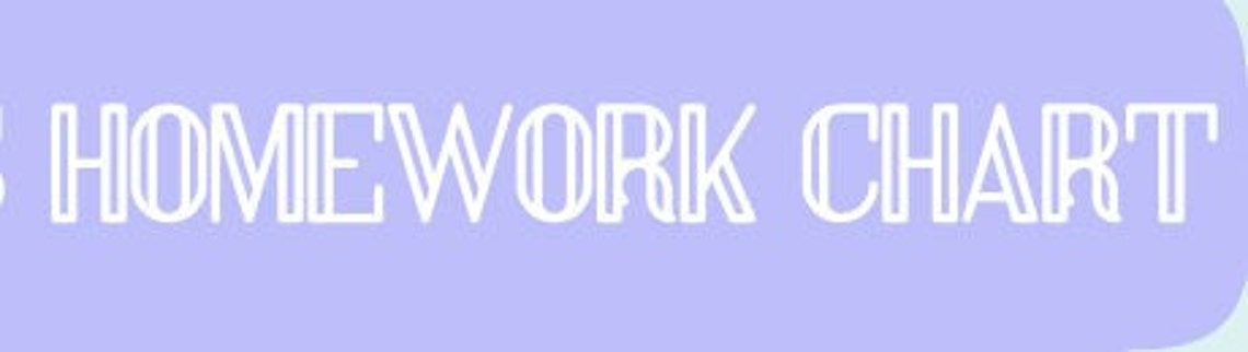 Printable Homework Chart - Etsy