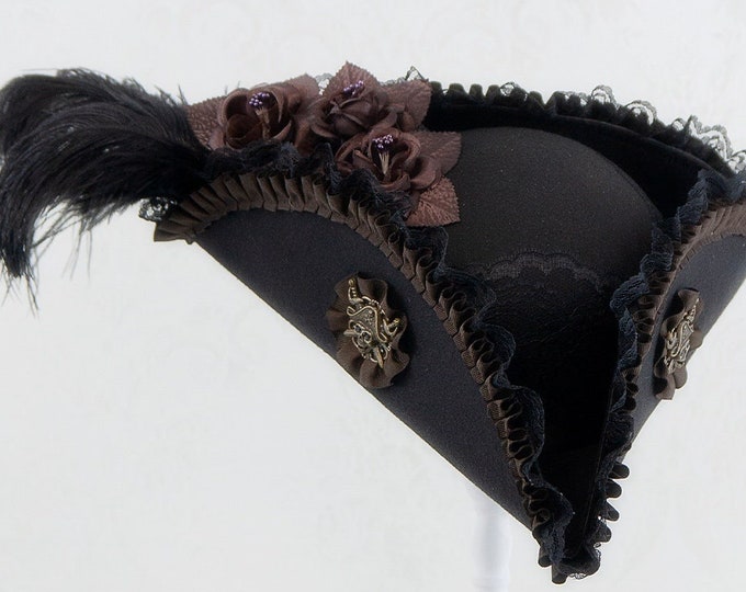 Womens Fantasy Pirate Hat Lady Buccaneer Steampunk Pirate Costume Hat