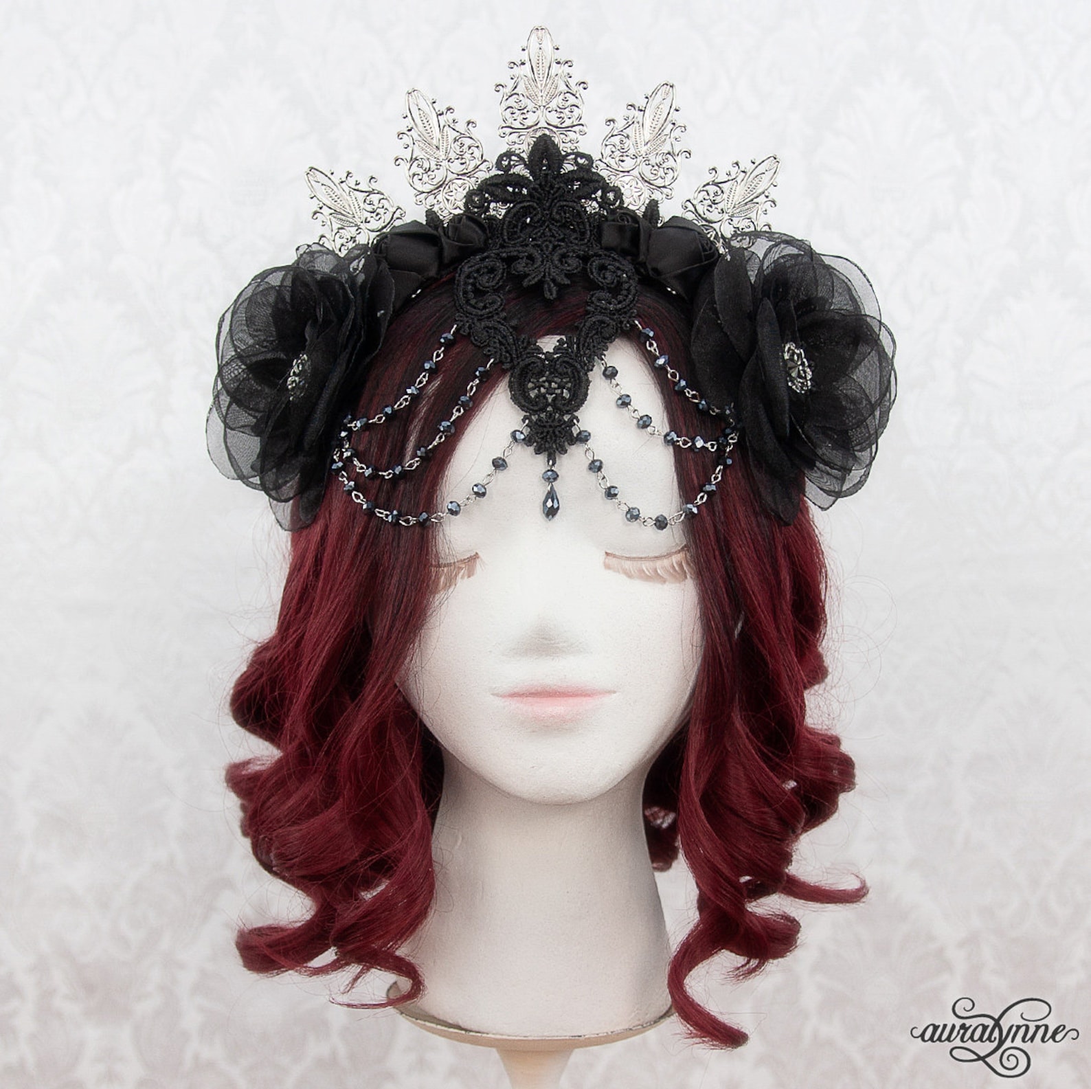 Gothic Bridal Evil Queen Crown Midnight's Queen Black - Etsy