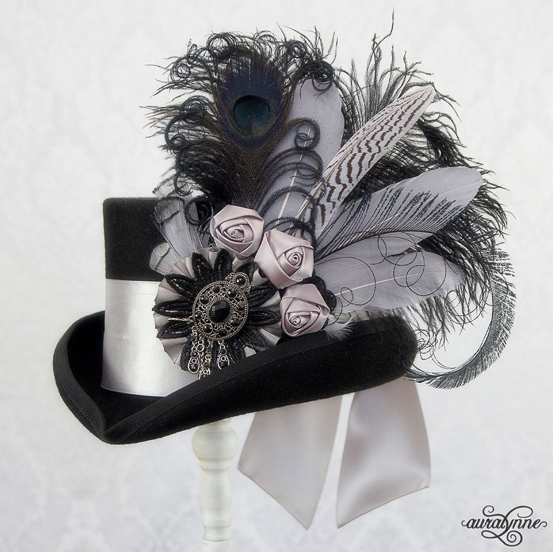 Silver Siren Steampunk Top Hat Made to Order - Etsy