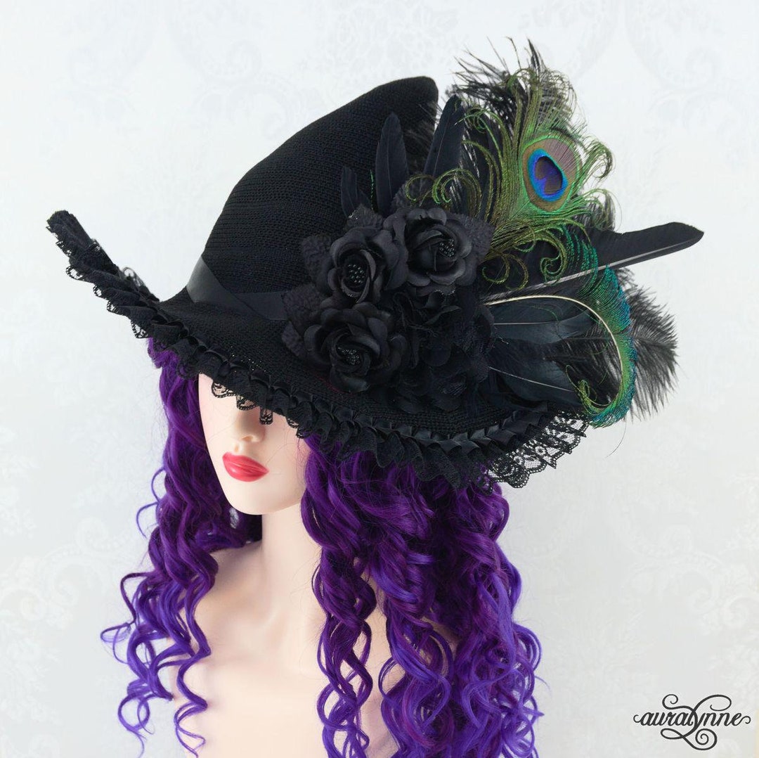 Victorian Gothic Witch Hat | Last One | Elegant Halloween Costume ...