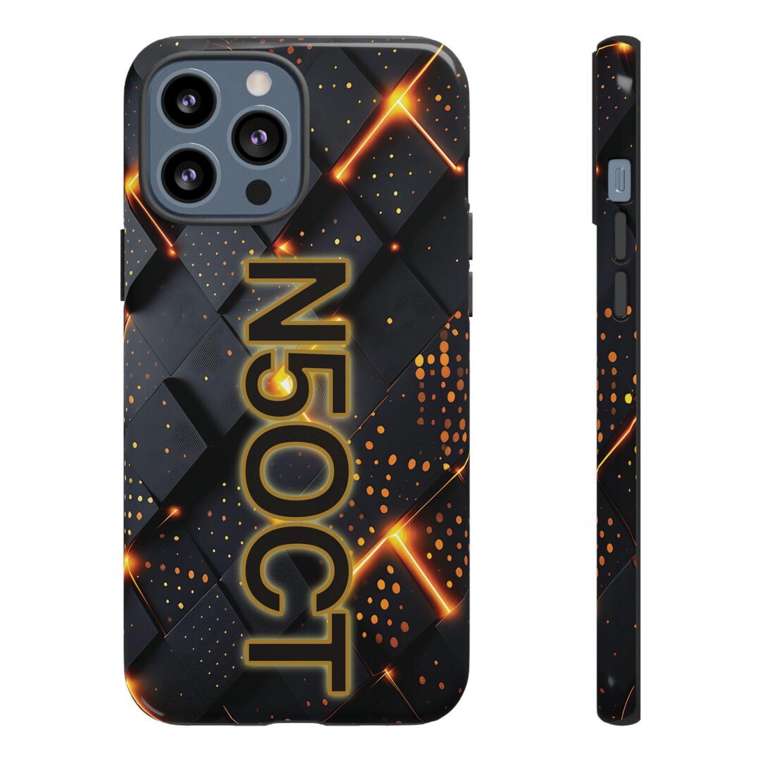 Personalized Ham Radio Phone Case, Fire Look, Techno Gift - Etsy