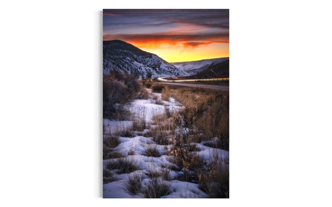Vail Valley Winter Sunset Print – Rocky Mountains Colorado Photography ...