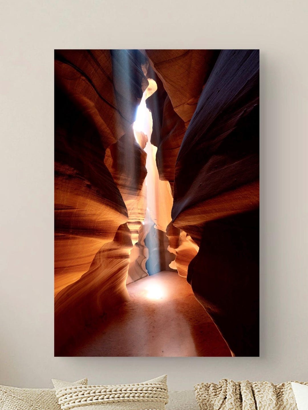 Upper Antelope Canyon Light Beams Arizona Wall Art, Slot Canyon Sun ...