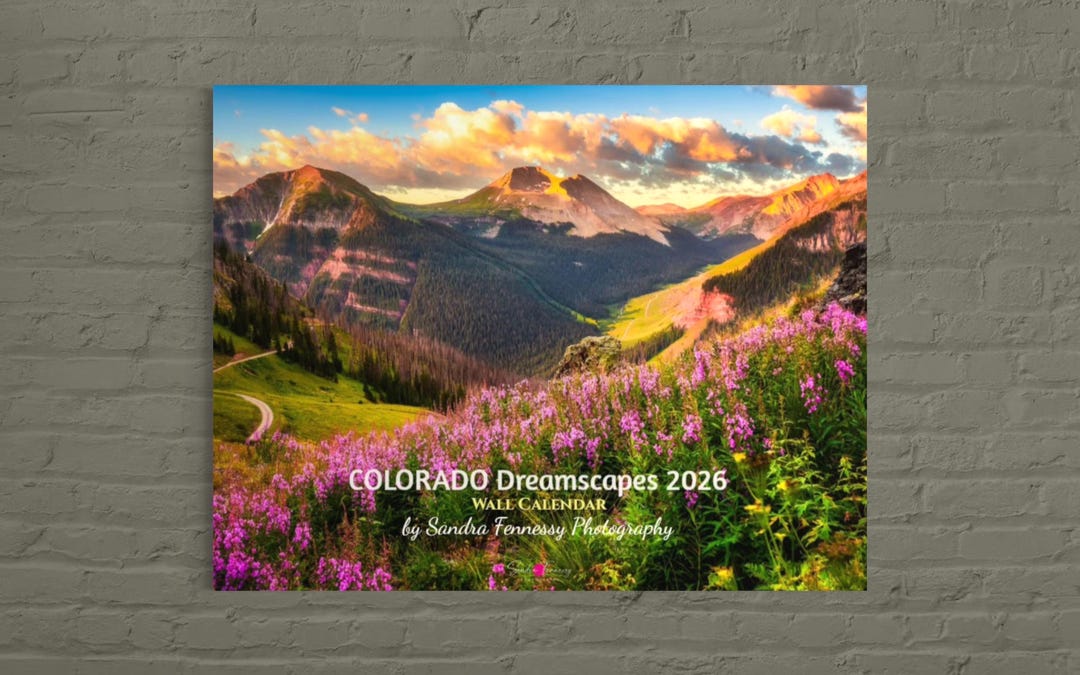 2026 Colorado Wall Calendar: Scenic Mountain Views & Wildflowers - Etsy