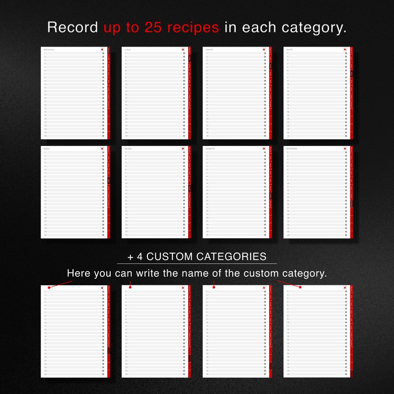 Recipe Book, Meal Planner, Nutrition Planner, Digital iPad Planner ...