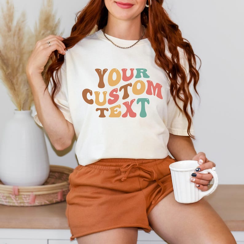 Comfort Colors Custom Text Shirt, Comfort Colors Custom Business Logo ...