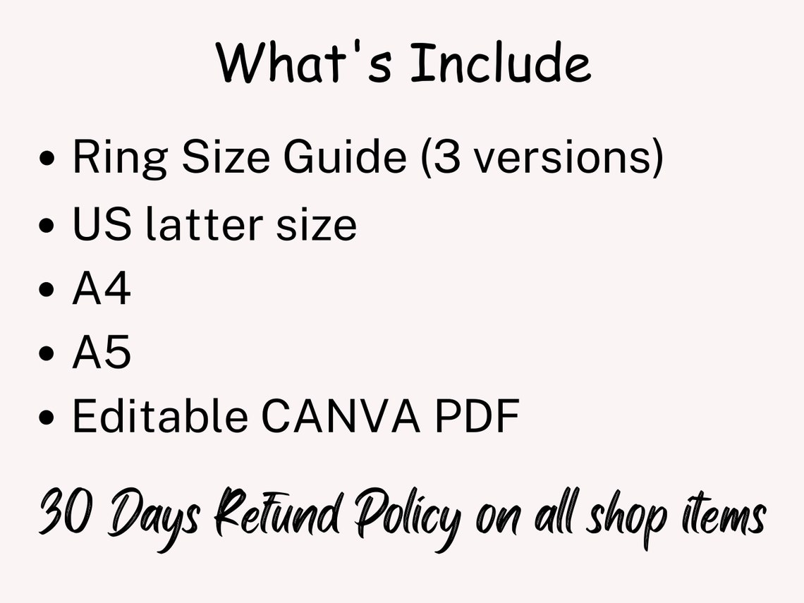 RING SIZE Chart, Printable Diamond Ring Sizer, Ring Size Finder, Ring ...