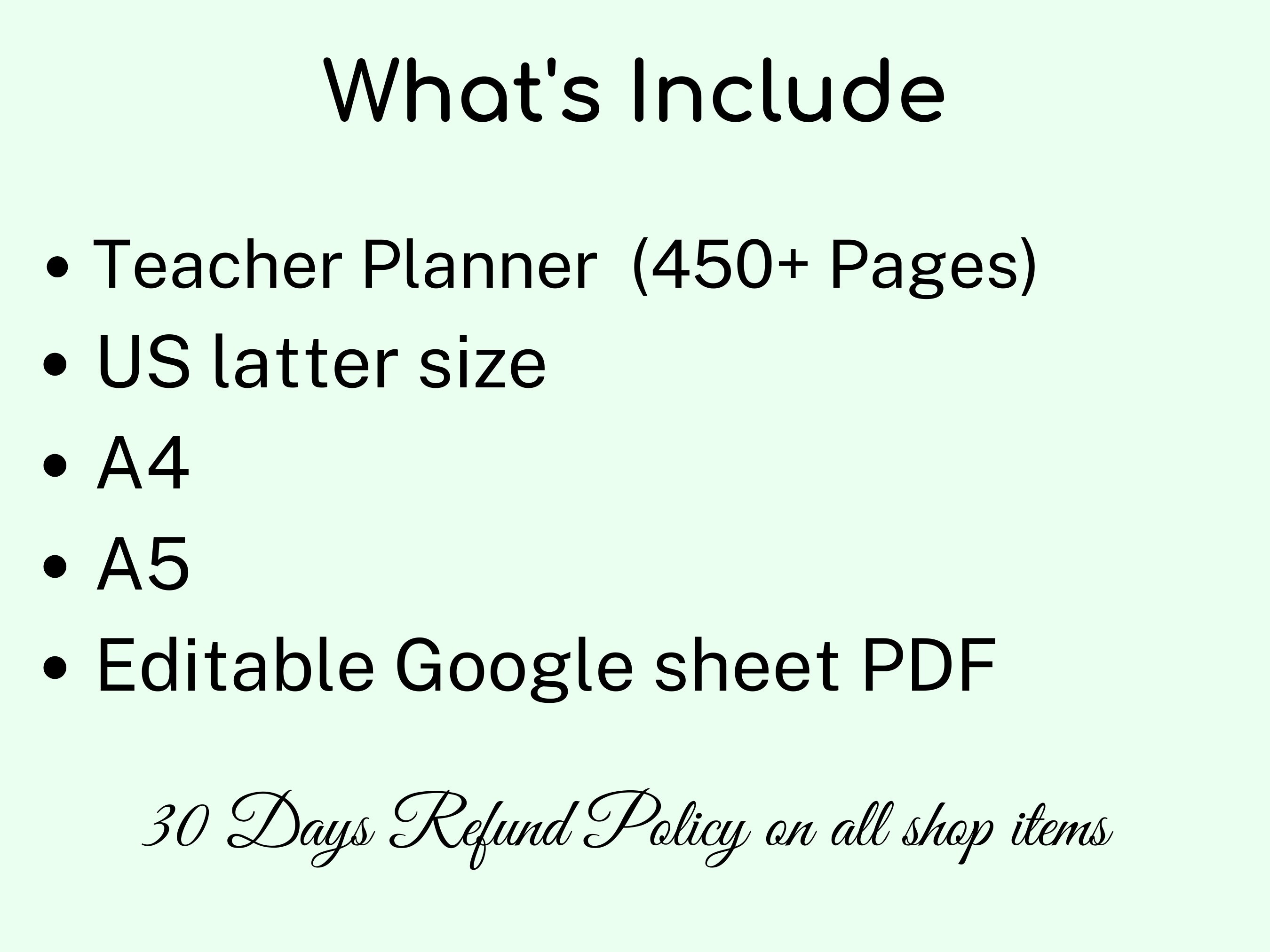 2024-2025 Teacher Planner Printable, Spiral Teacher Planner, Lesson ...