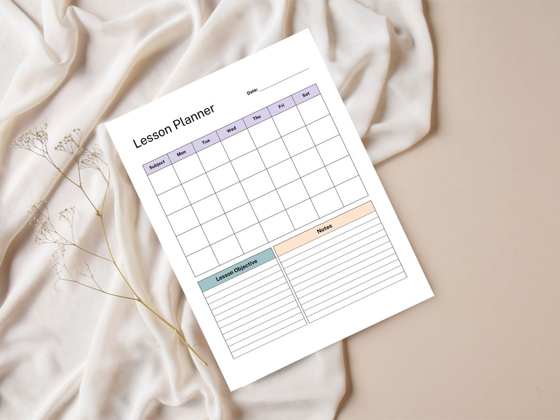 Weekly Lesson Plan Template, Lesson Planner Bundle, Lesson Plan Book ...