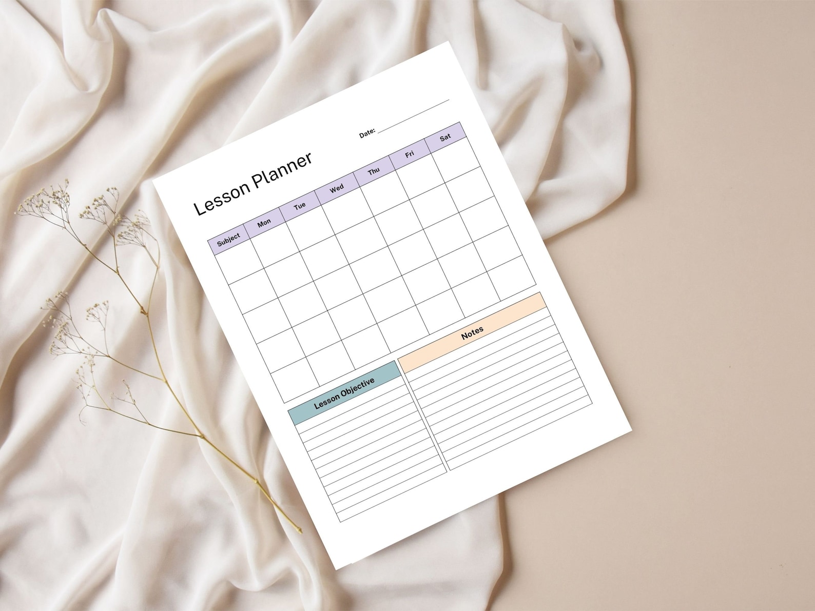 Weekly Lesson Plan Template, Lesson Planner Bundle, Lesson Plan Book ...