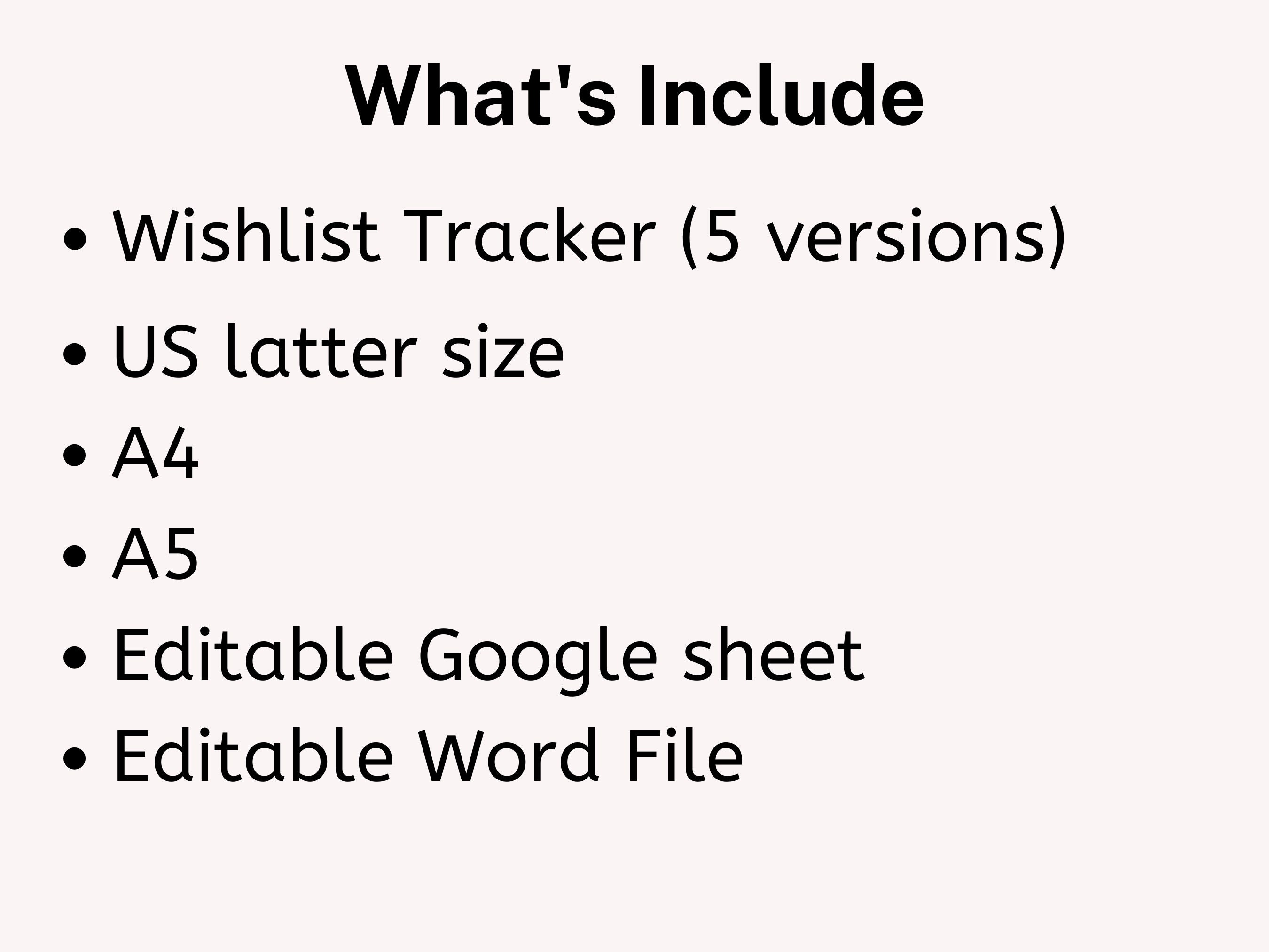 Master Wishlist Tracker Printable, Holiday Wishlist Templates, Online ...