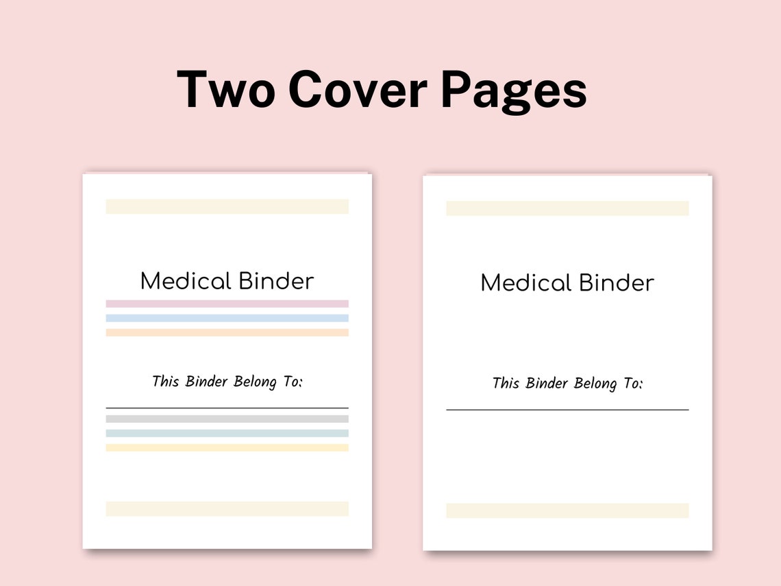 Medical Log, Medical Binder, Medical Planner Bundle Printable, Medical ...