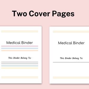 Medical Log, Medical Binder, Medical Planner Bundle Printable, Medical ...
