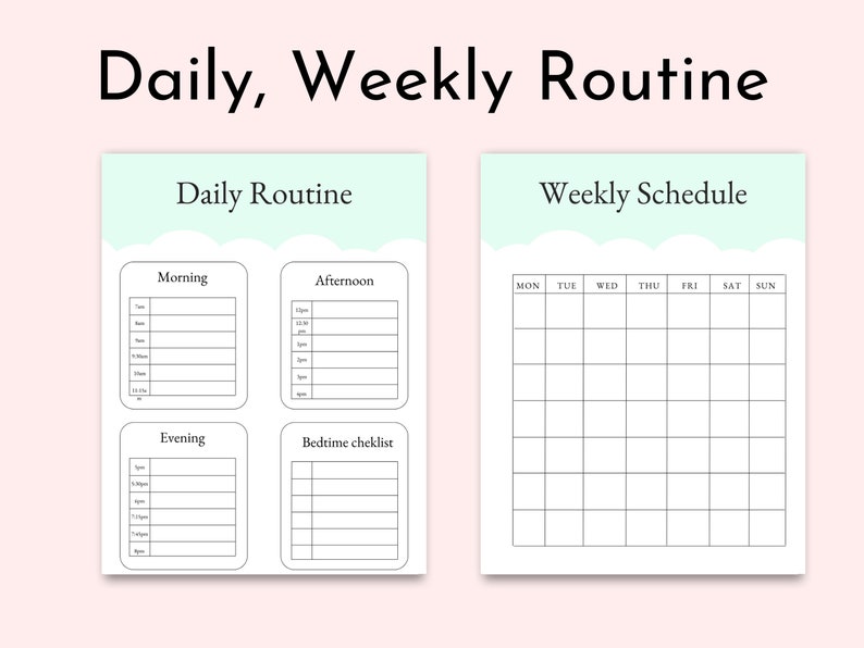 NANNY Binder Printable, Nanny Planner Template Bundle, Nanny Contract ...