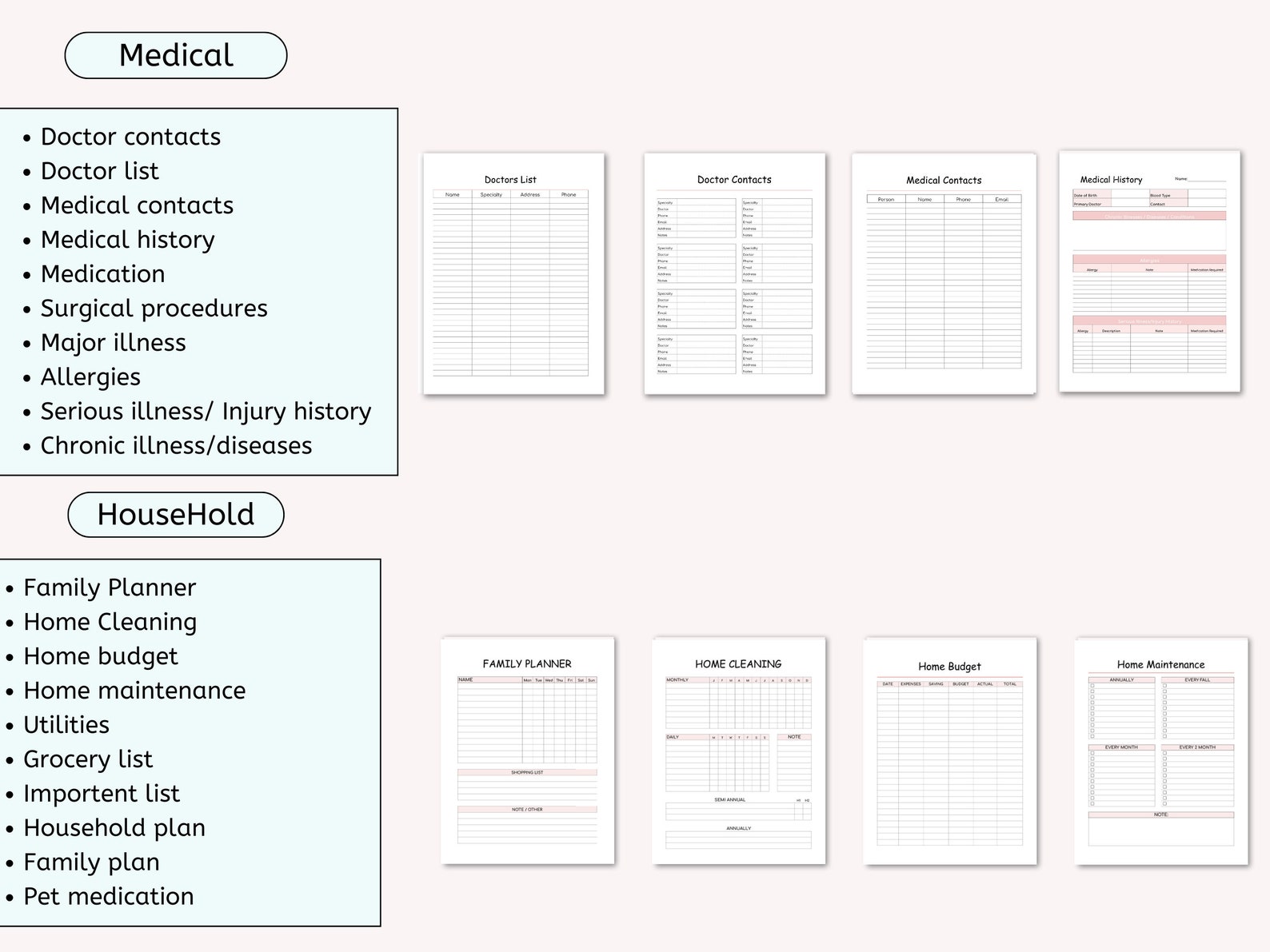 EDITABLE ADHD Brain Dump Printable, ADHD Daily Planner, Priority Matrix ...