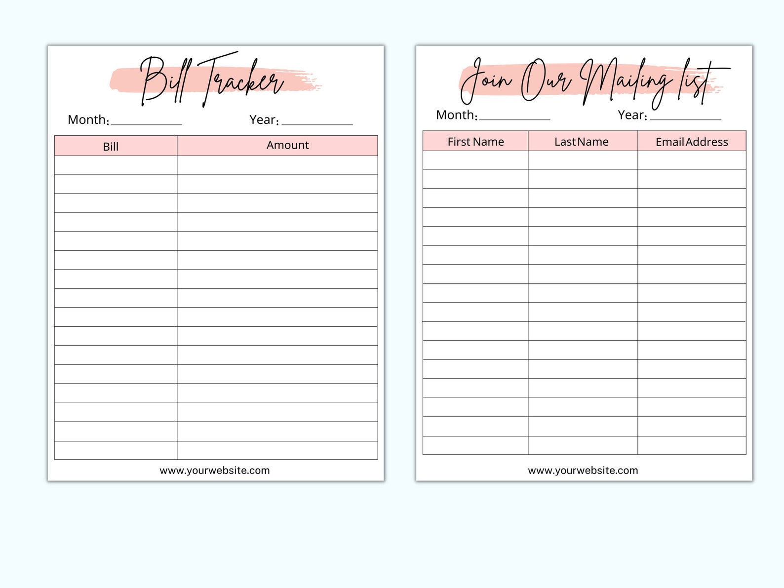 2024 Printable Small Business Planner Bundle, Craft Show Templates ...