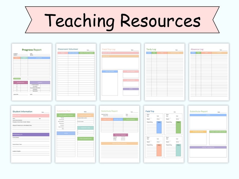 HOMESCHOOL Planner Printable, Home School Teacher, Homeschool Lesson ...