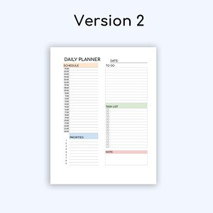 24 Hour Daily Planner Printable, Hourly Planner, Military Time Plan ...