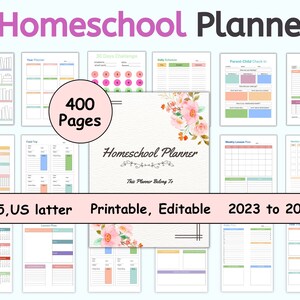 HOMESCHOOL Planner Printable, Home School Teacher, Homeschool Lesson ...