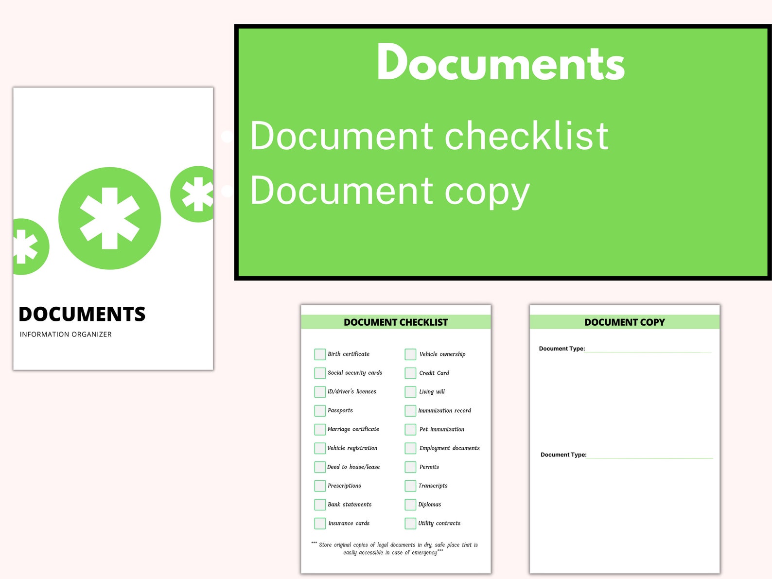 Emergency Binder Printable, Life Binder, in Case of Emergency Binder ...