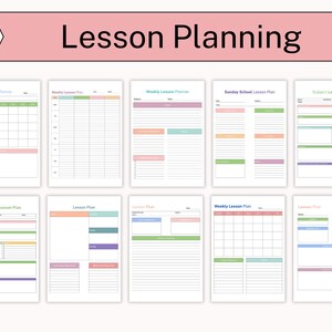 2024-2025 Teacher Planner Printable, Spiral Teacher Planner, Lesson ...