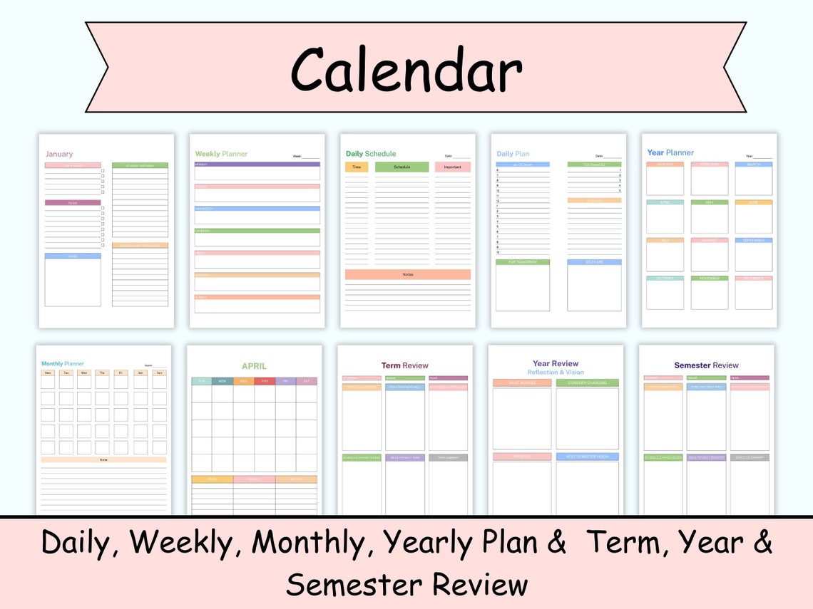 HOMESCHOOL Planner Printable, Home School Teacher, Homeschool Lesson ...