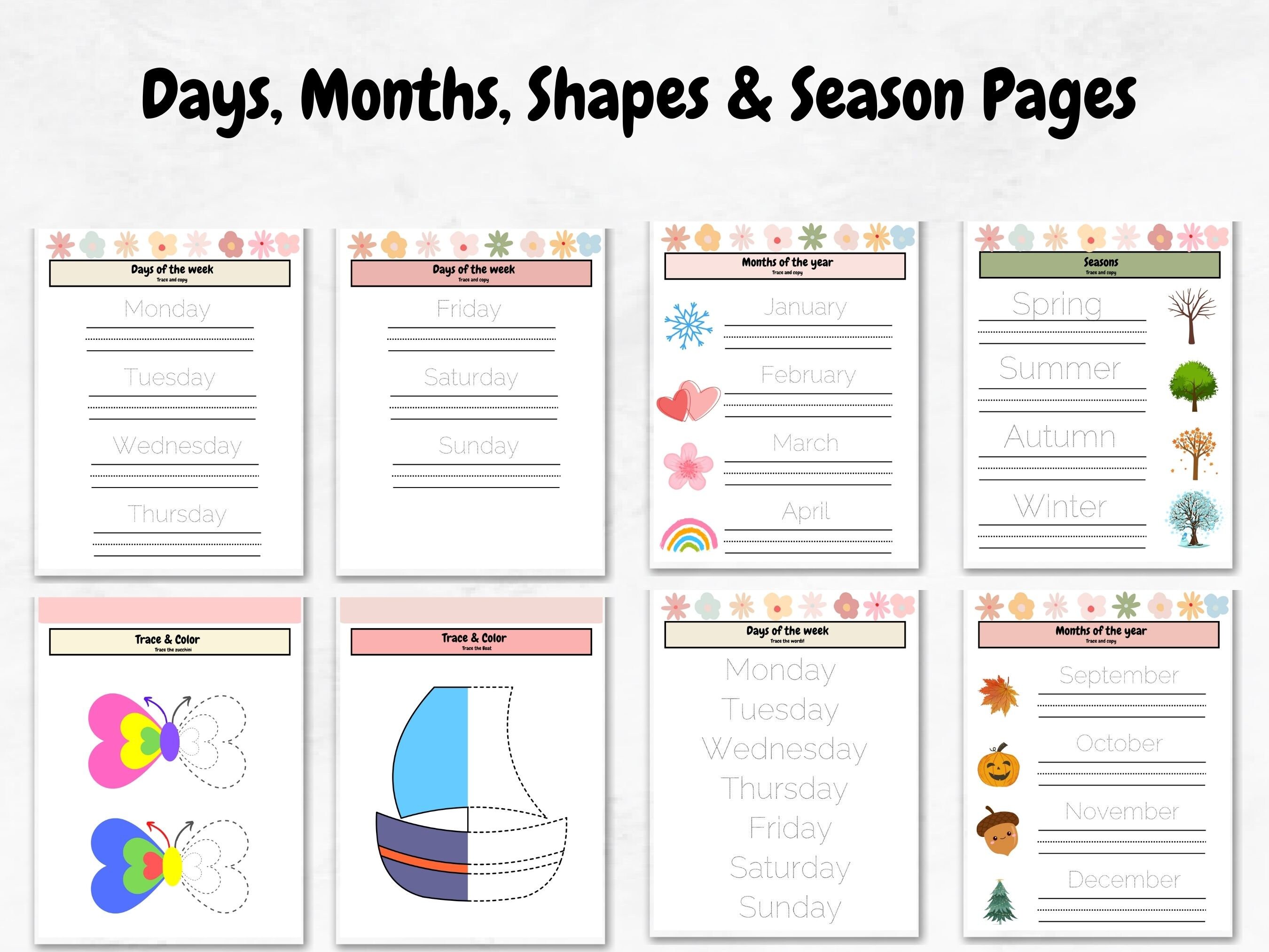 PRESCHOOL Morning Menu, Homeschool Morning Menu, Morning Menu ...