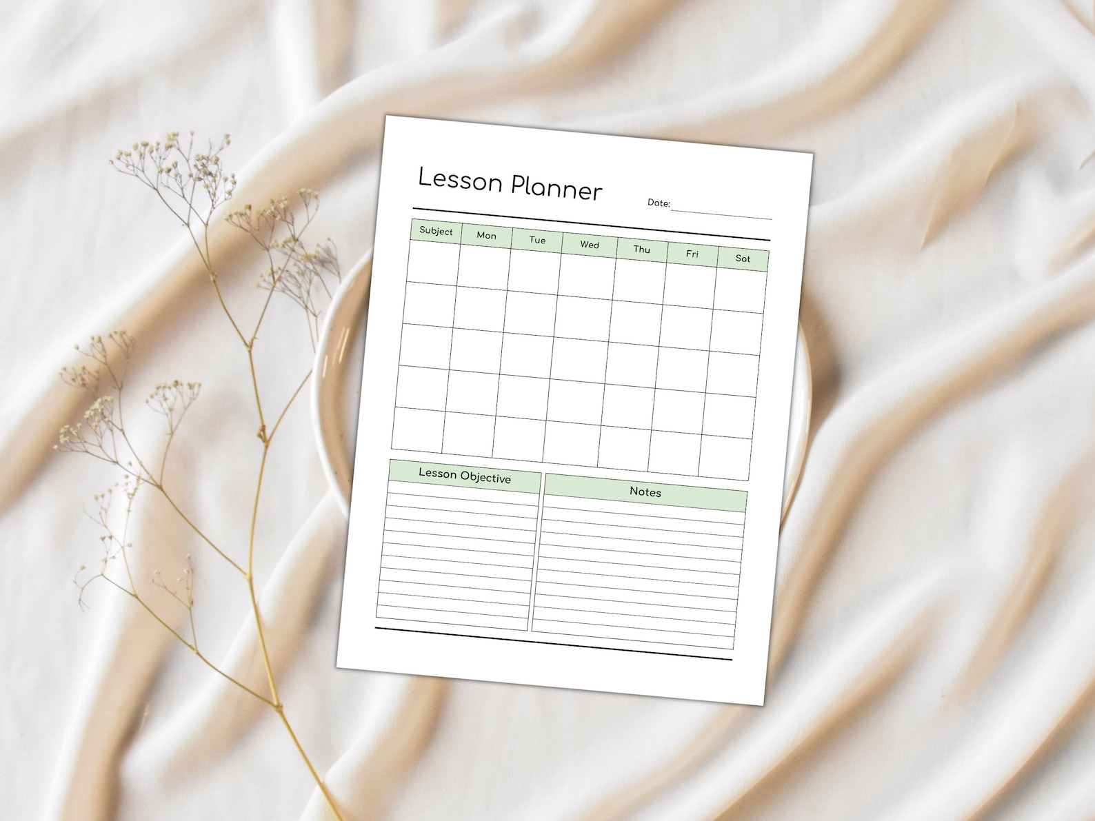 Editable LESSON Plan Template, Lesson Planner Printable, Homeschool ...