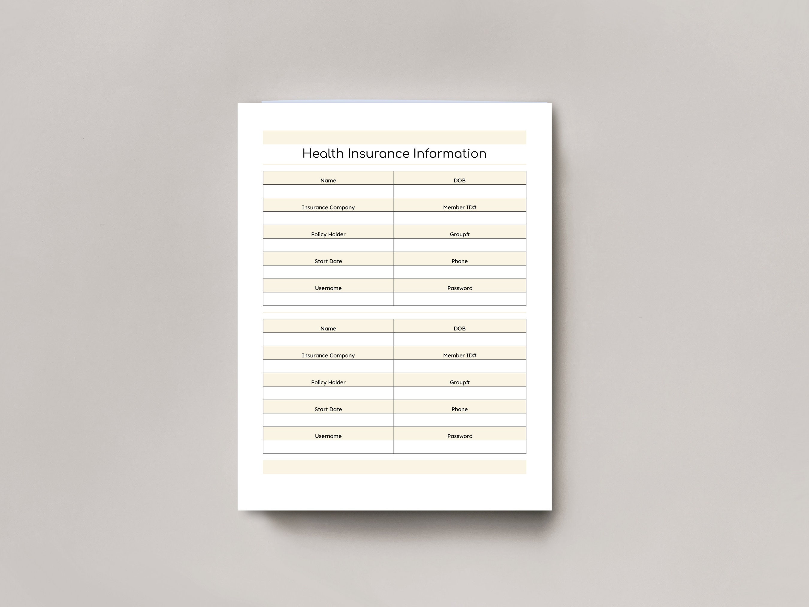 Medical Log, Medical Binder, Medical Planner Bundle Printable, Medical ...