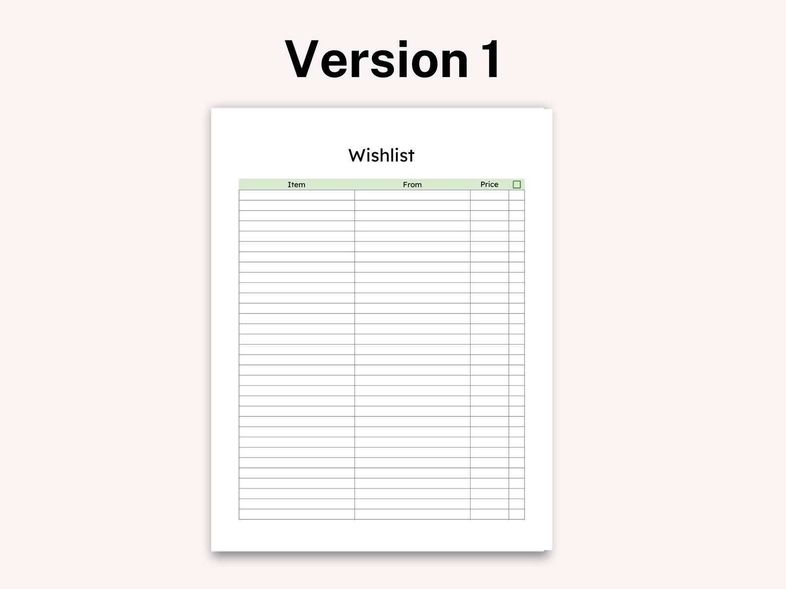 Master Wishlist Tracker Printable, Holiday Wishlist Templates, Online ...