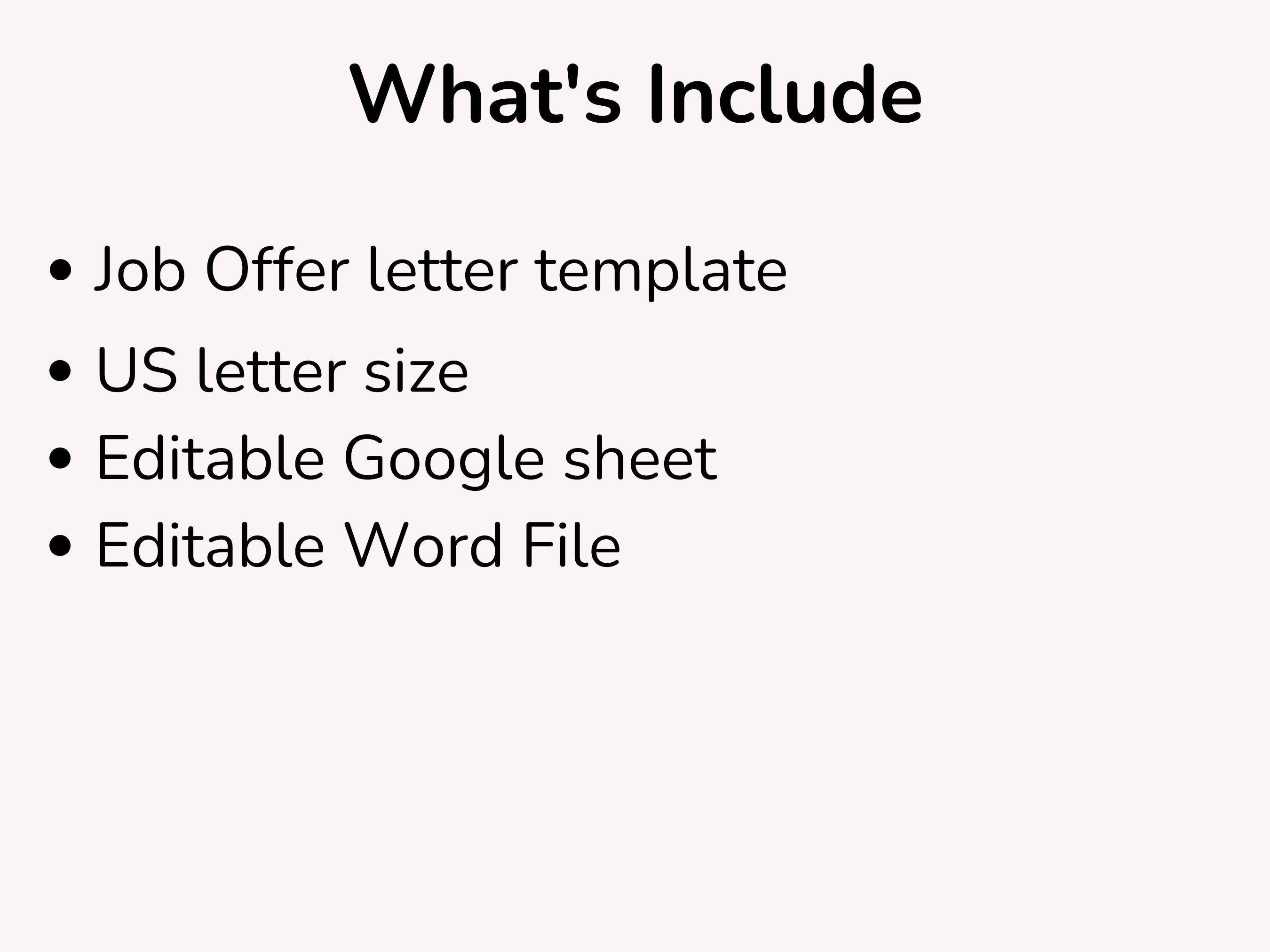 Professional Offer Letter MS Word Template, Employment Offer Letter ...