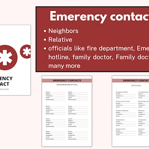 Emergency Binder Printable, Life Binder, in Case of Emergency Binder ...