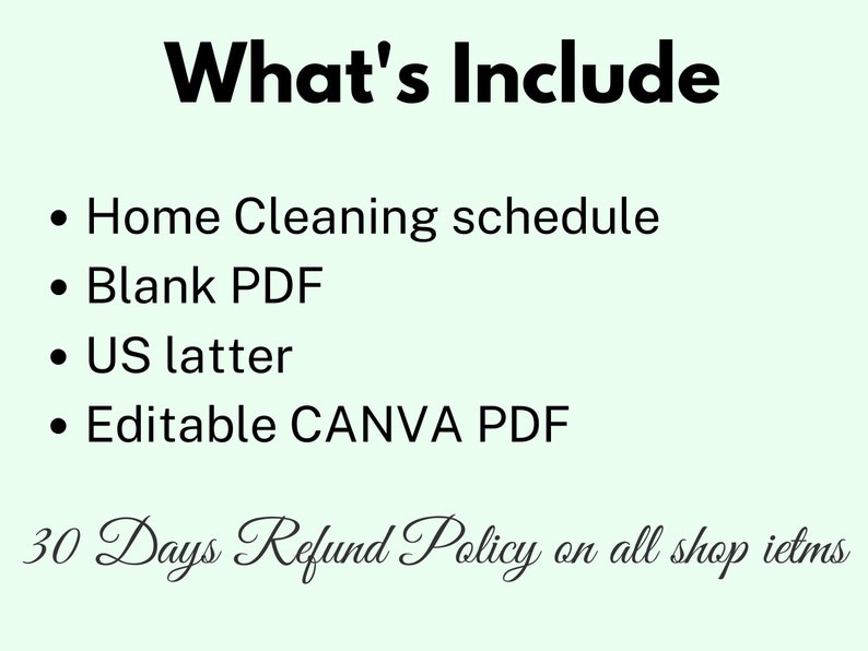 Flylady Printable Schedule, Editable Cleaning Schedule, Quarterly Check ...