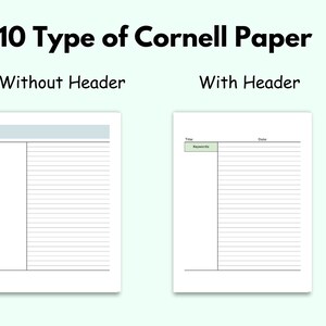 Cornell Notes Templates Bundle, Cornell Notes Method, Student Note ...